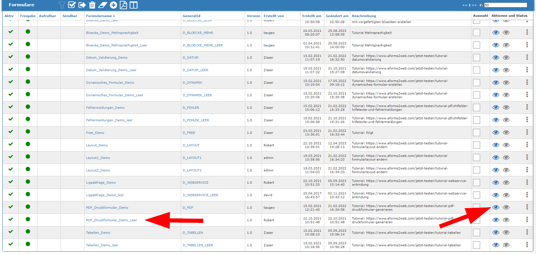 Generate PDF Print Form - aforms