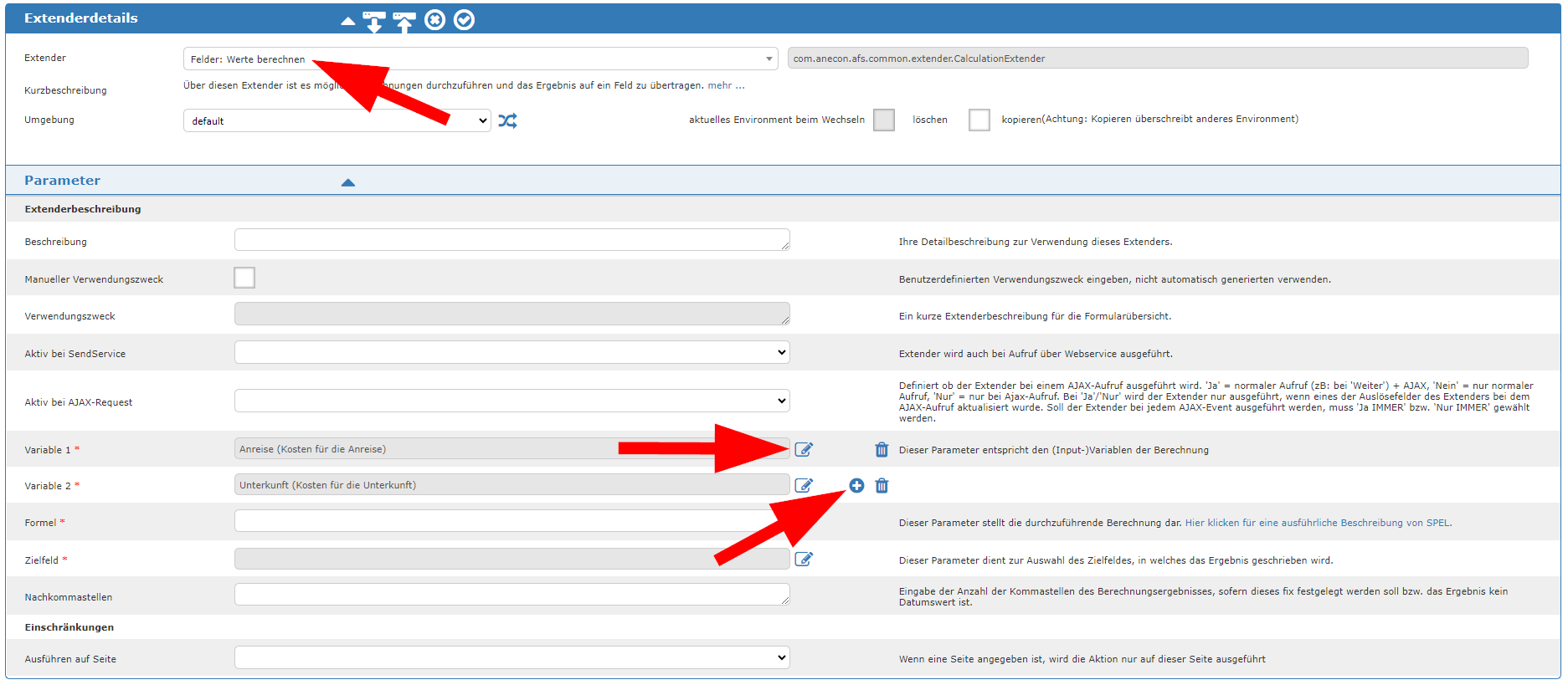 Simple calculations - aforms